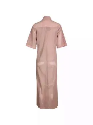 Michael Kors Perforated-leather Maxi Dress