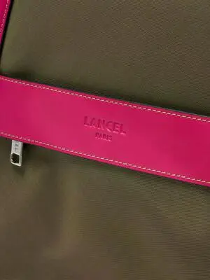 LANCEL Mistral Monogram-jacquard Leather-trim Weekend Bag