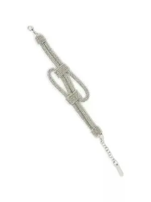 Peserico Tone Beaded Knot Detail Bracelet - Silver