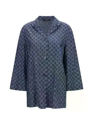 Gucci Gg Jacquard Denim Jacket