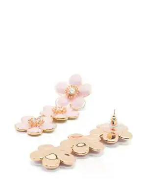 SELF-PORTRAIT Enamel-flower Tiered Earrings
