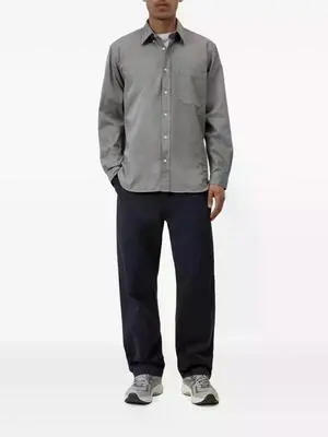 Closed Chest-pocket Button-down Shirt