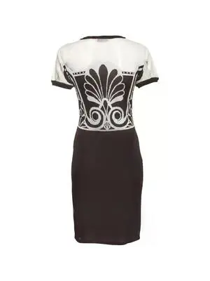 Versace Short-sleeve Knitted Midi Dress