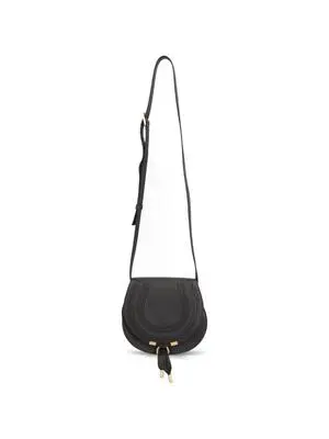 Chloé Marcie Saddle Cross Body Bag - Black