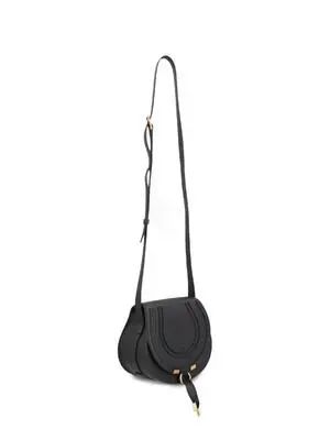 Chloé Marcie Saddle Cross Body Bag - Black