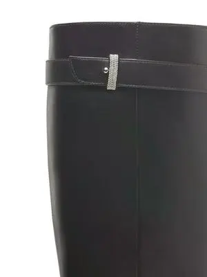Peserico Embellished-strap Leather Boots