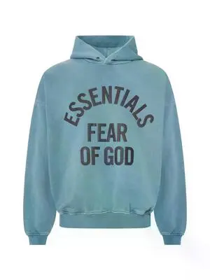 Fear Of God Campus 90s Logo-print Hoodie - Blue