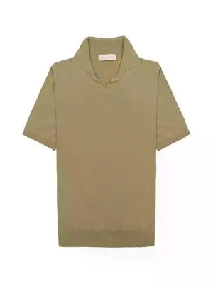 LUIGI GENTILE Fine-knit Short-sleeve T-shirt - Green