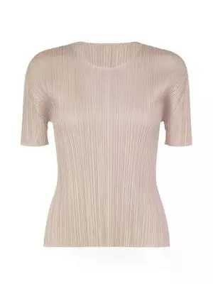Pleats Please Issey Miyake Straight Hem T-shirts For Women