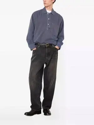 Officine Générale Jordy Button-down Chest-pocket Shirt - Blue