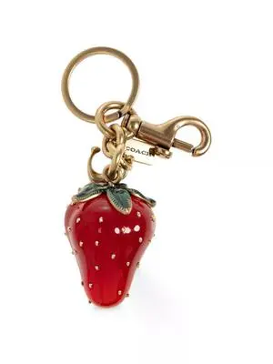 COACH Strawberry-charm Keyring
