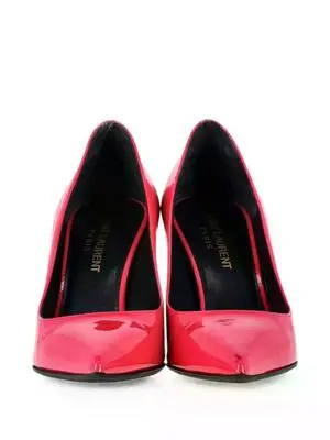 Saint Laurent Pointed-toe Patent-leather Pumps