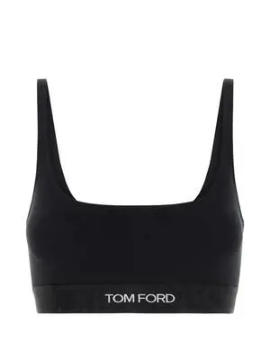 TOM FORD Signature Logo-band Bralette - Black
