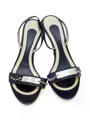 Givenchy Quilted Logo-plaque Sandals