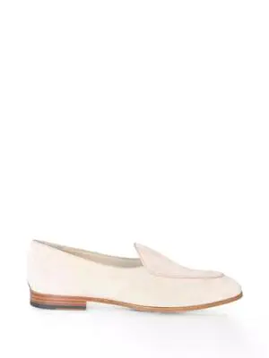 Eleventy Suede Slip-on Loafers - Neutrals