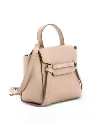 Celine Belt Bag Pico Shoulder Bag Textured Leather - Neutrals