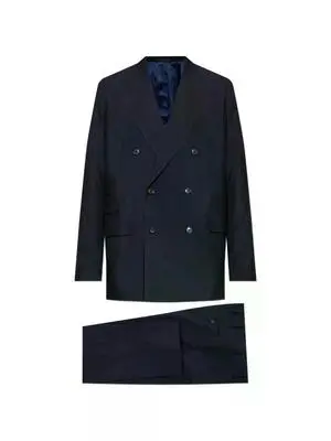 Paul Smith Double-breasted Wool-blend Suit - Blue