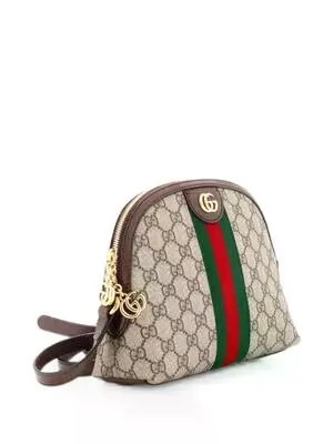 Gucci Ophidia Dome Gg Coated Canvas Small Shoulder Bag