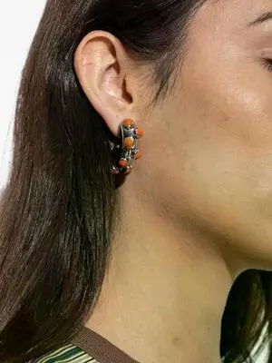 Marni Bead-embellished Hoop Earrings