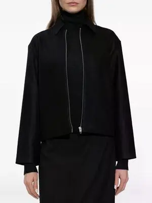 JIL SANDER Zip-up Wool Jacket