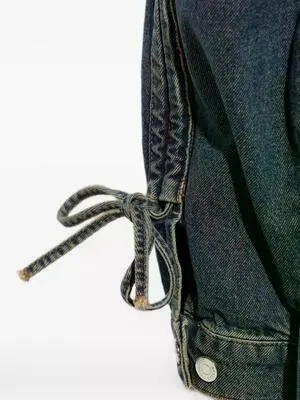 GESTUZ Gzsusara Bow-detail Denim Jacket