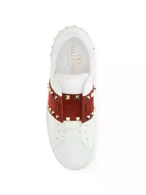 Valentino Garavani Rockstud Leather Sneakers - White