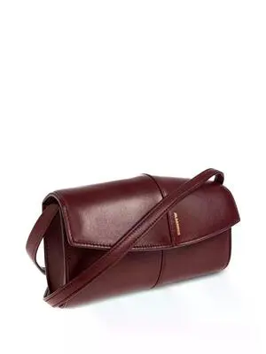 JIL SANDER Logo-print Leather Shoulder Bag