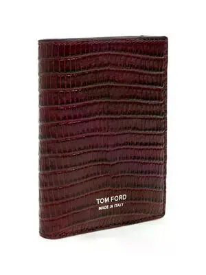 TOM FORD Lizard-effect Leather Wallet
