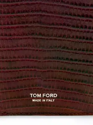 TOM FORD Lizard-effect Leather Wallet