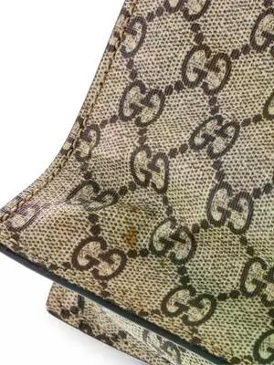 Gucci Convertible Soft Open Printed Gg Coated Canvas Tall Tote Bag - Brown