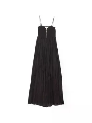 MULLER OF YOSHIOKUBO Zip-front Detail Maxi Dress - Black
