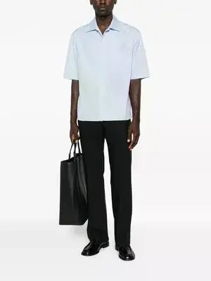 JIL SANDER Lightweight Cotton Poplin Shirt - Blue