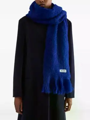 JIL SANDER Slim Wool Blend Scarf