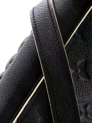 LOUIS VUITTON Monogram Empreinte Leather Pochette Metis Bag - Black