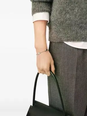 AMI Paris Brass Bracelet With Hammered De Coeur