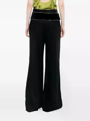 Roberto Cavalli Chain-trim Velvet Trousers