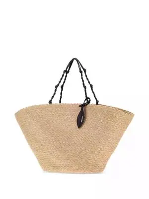 JIL SANDER Tangle Woven Beach Bag