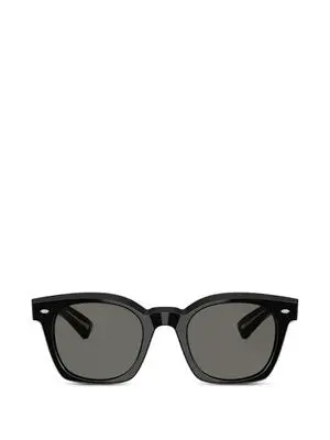 Oliver Spencer Square-frame Sunglasses - Black