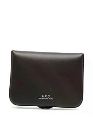 A.p.c. Leather Cardholder - Brown
