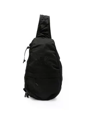 C.P. COMPANY Logo-embroidered Backpack - Black
