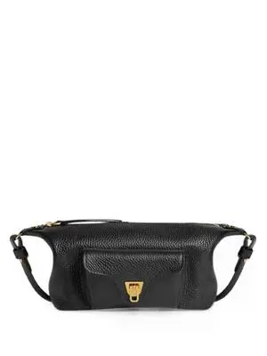 COCCINELLE Mini Beat Leather Shoulder Bag - Black