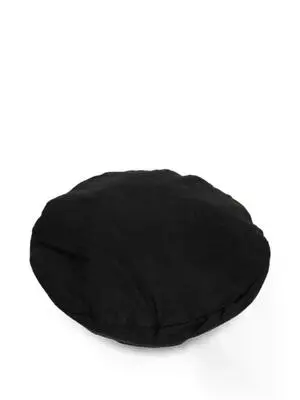SCHA Cotton Flannel Beret Hat - Brown