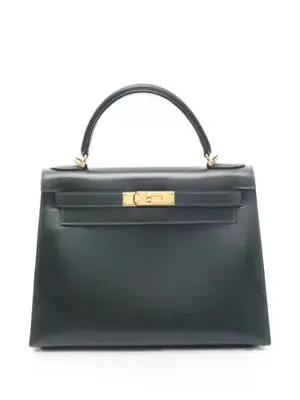 Hermès 2002 Kelly 28 Tote Bag - Green