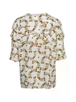 Sandro Ruffled Blouse