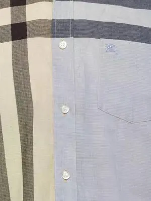 Burberry Checked-pattern Shirt - Blue