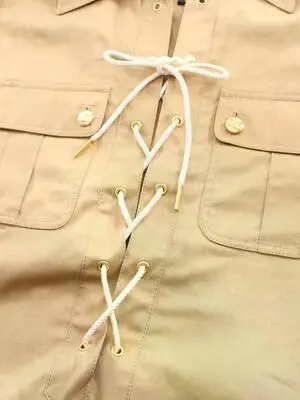 Celine Lace-up Safari Mini Dress