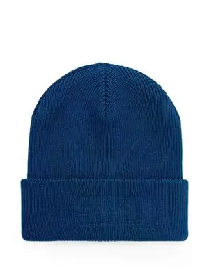 Iceberg Logo-embroidered Beanie Hat - Blue