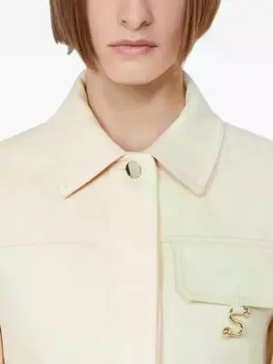 Sportmax Cropped Button-up Jacket With Spread Collar