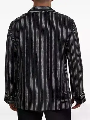 Dolce & Gabbana Striped Silk Pajama Shirt