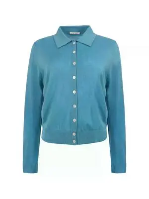 Sandy Liang Ley Button-up Cardigan - Blue